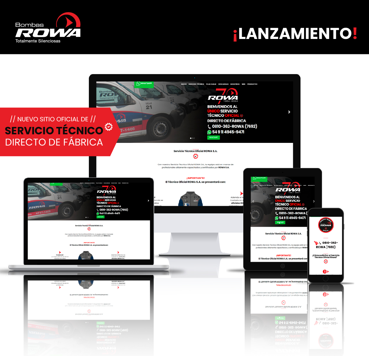 Rowa - ¡Ya está aquí nuestro nuevo sitio web de Servicio Técnico Oficial ROWA - Directo de Fábrica!